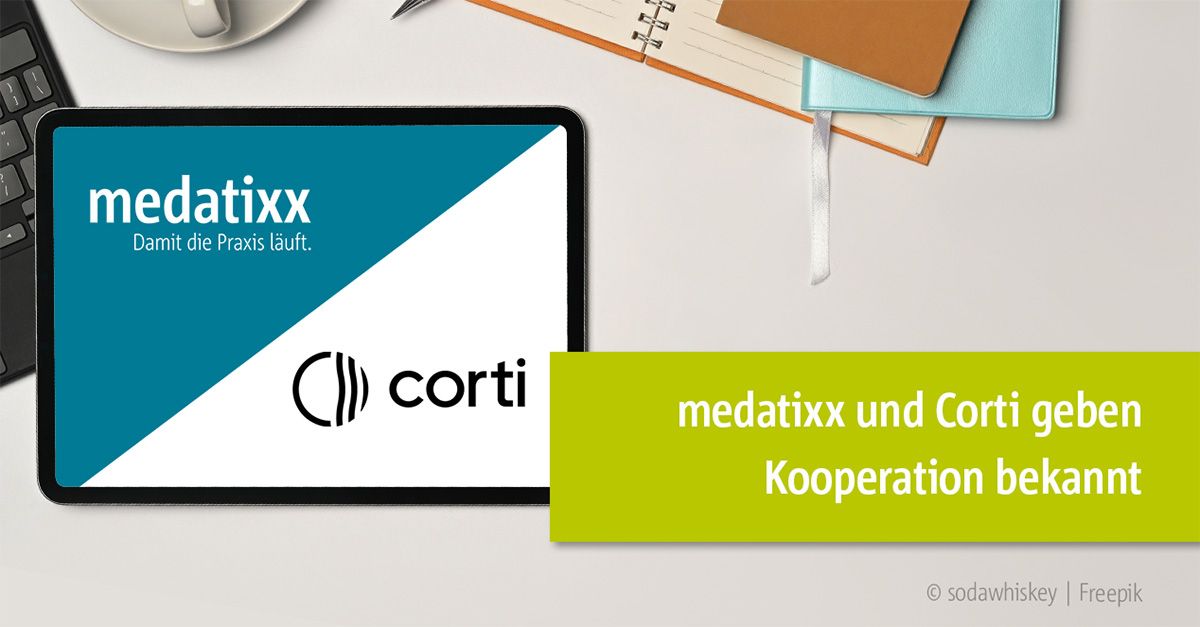 medatixx und Corti: Kooperation für KI-basierte Echtzeit-Dokumentation | medatixx